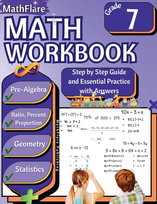 Mathflare Workbooks MathFlare - Math Workbook 7th Grade: Math Workbook ...