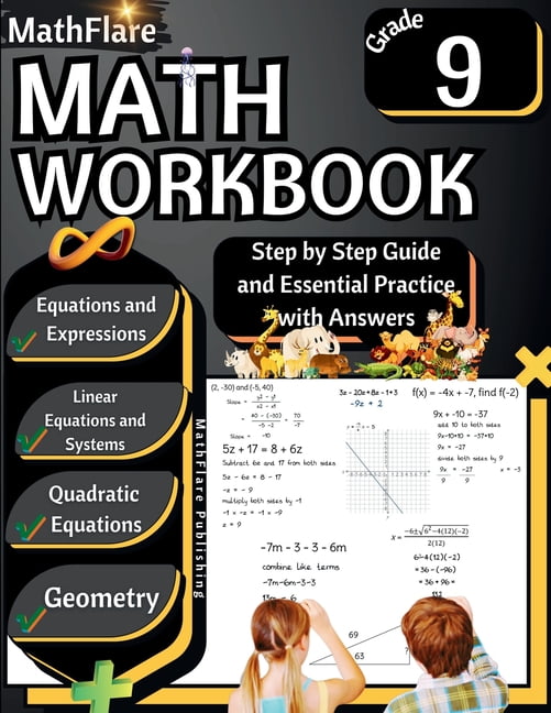 Mathflare Workbooks MathFlare - Math Workbook 9th Grade: Math Workbook ...