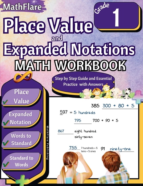 Mathflare Workbooks Place Value and Expanded Notations Math Workbook ...