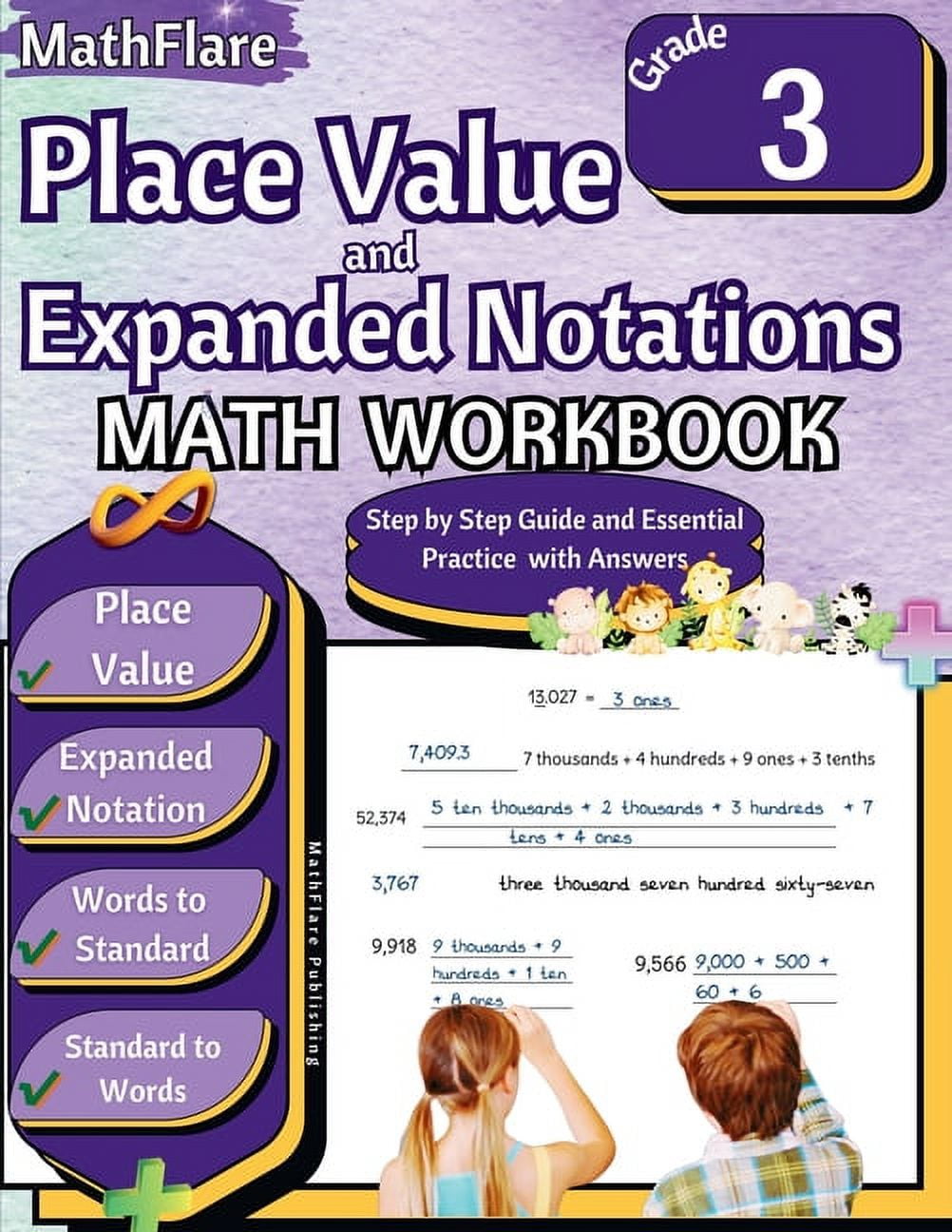 Mathflare Workbooks Place Value and Expanded Notations Math Workbook ...