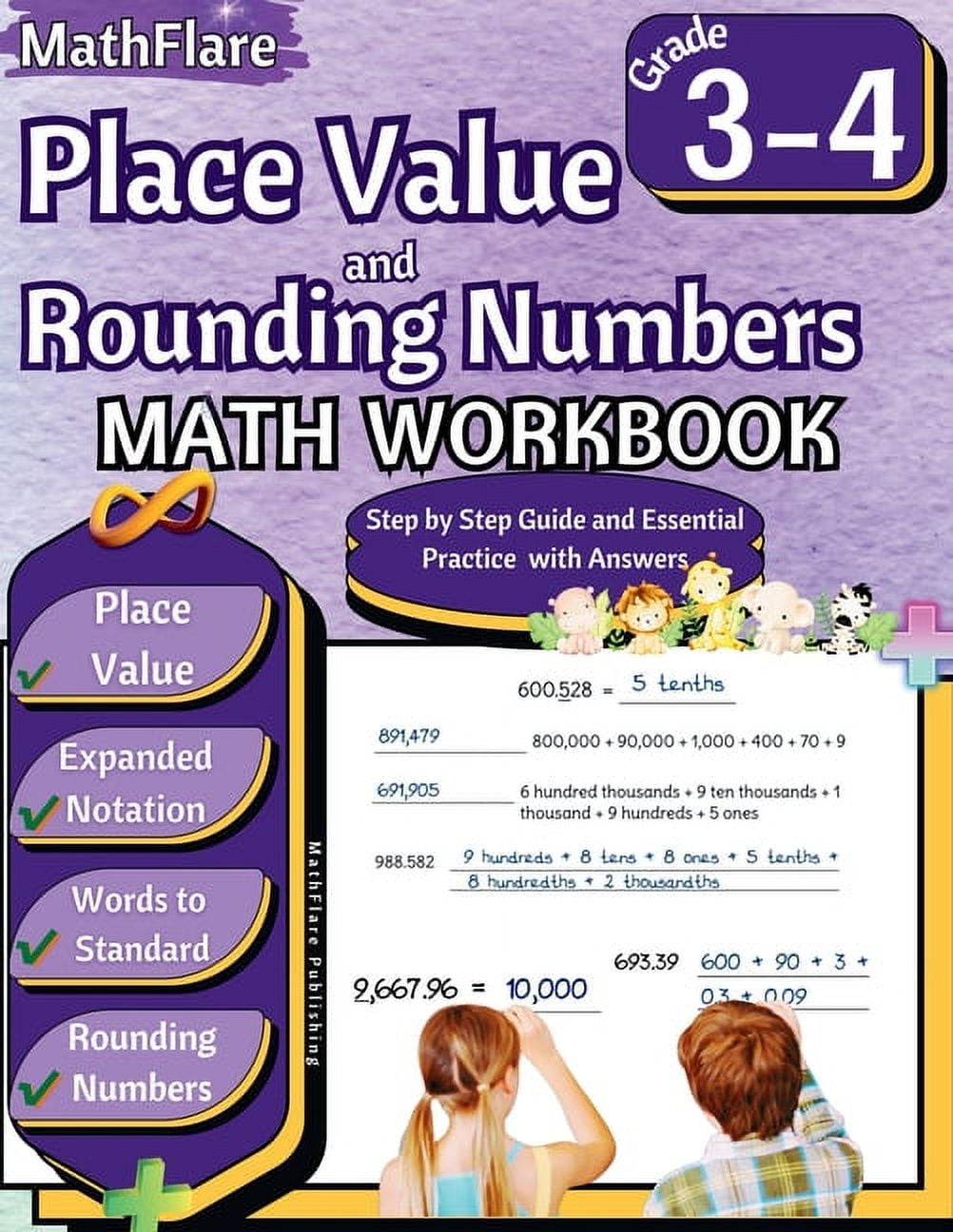 Mathflare Workbooks Place Value and Expanded Notations Math Workbook ...