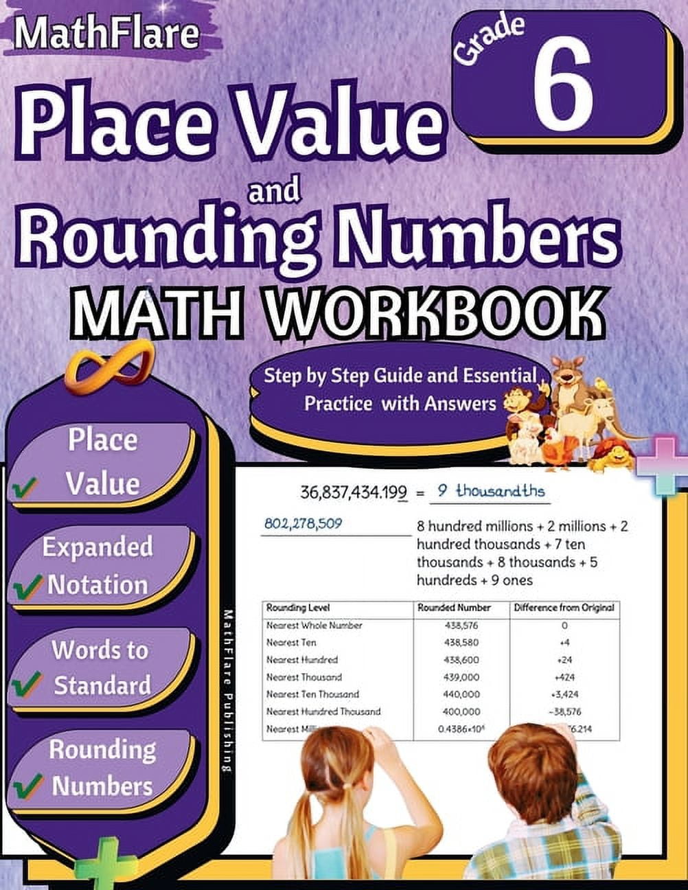 Mathflare Workbooks Place Value and Expanded Notations Math Workbook ...