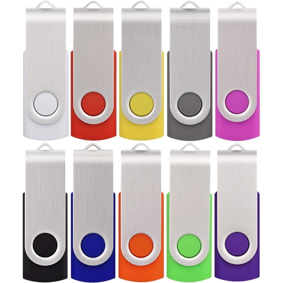 Mathiso 1GB USB 2.0 Flash Drive, 10 Pack, Wooden Design, Portable, Plug ...