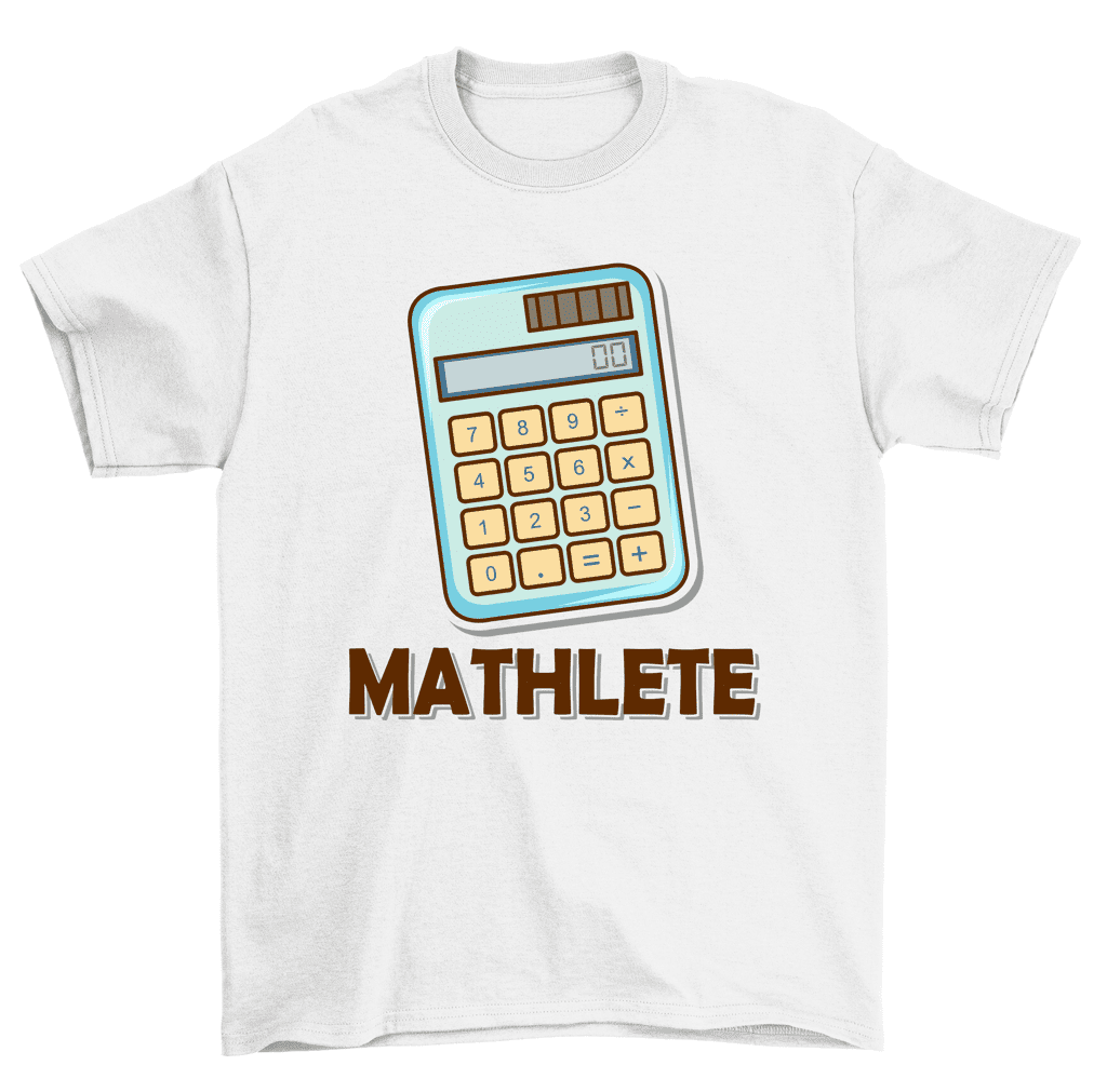 Mathlete Calculator Funny Math Nerd Geek T-Shirt Men Women - Walmart.com