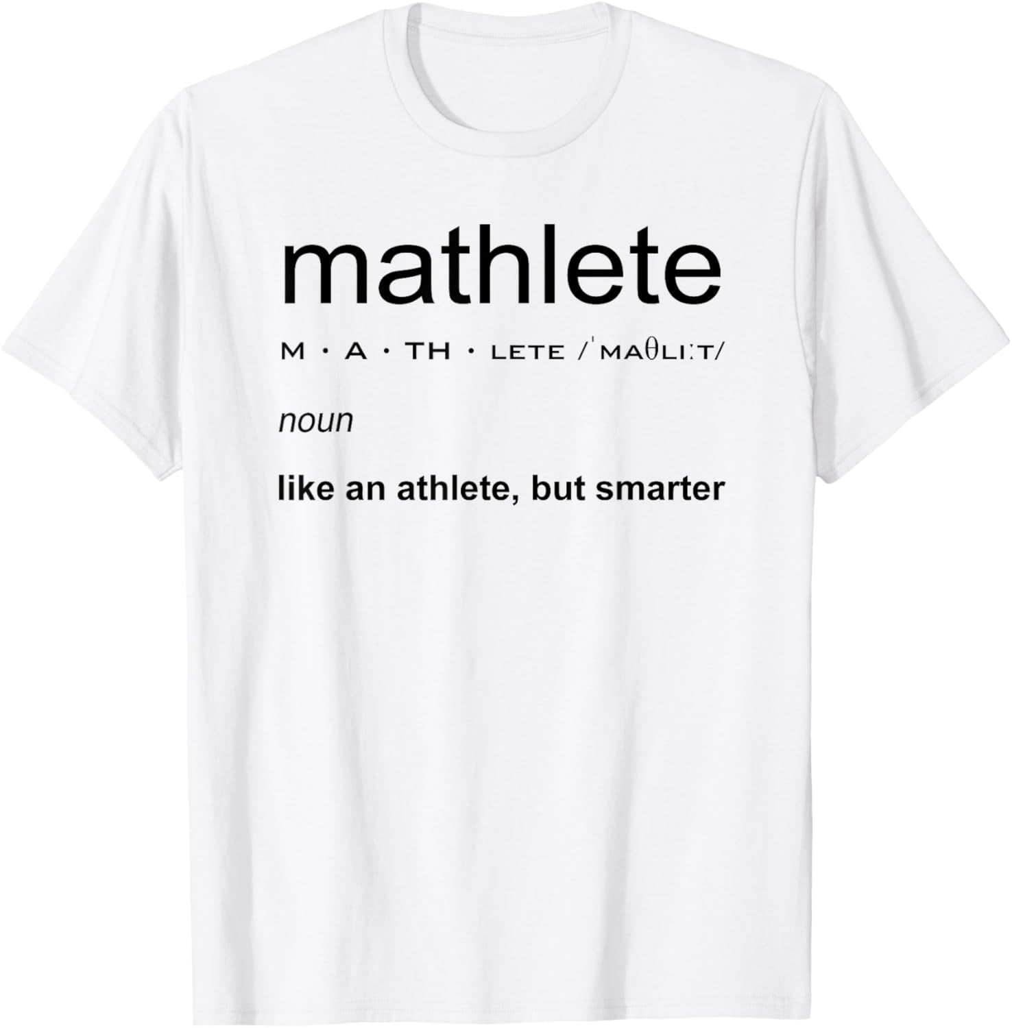 Mathlete Definition Funny Math Gifts Math Teacher Nerd Geek T-Shirt ...