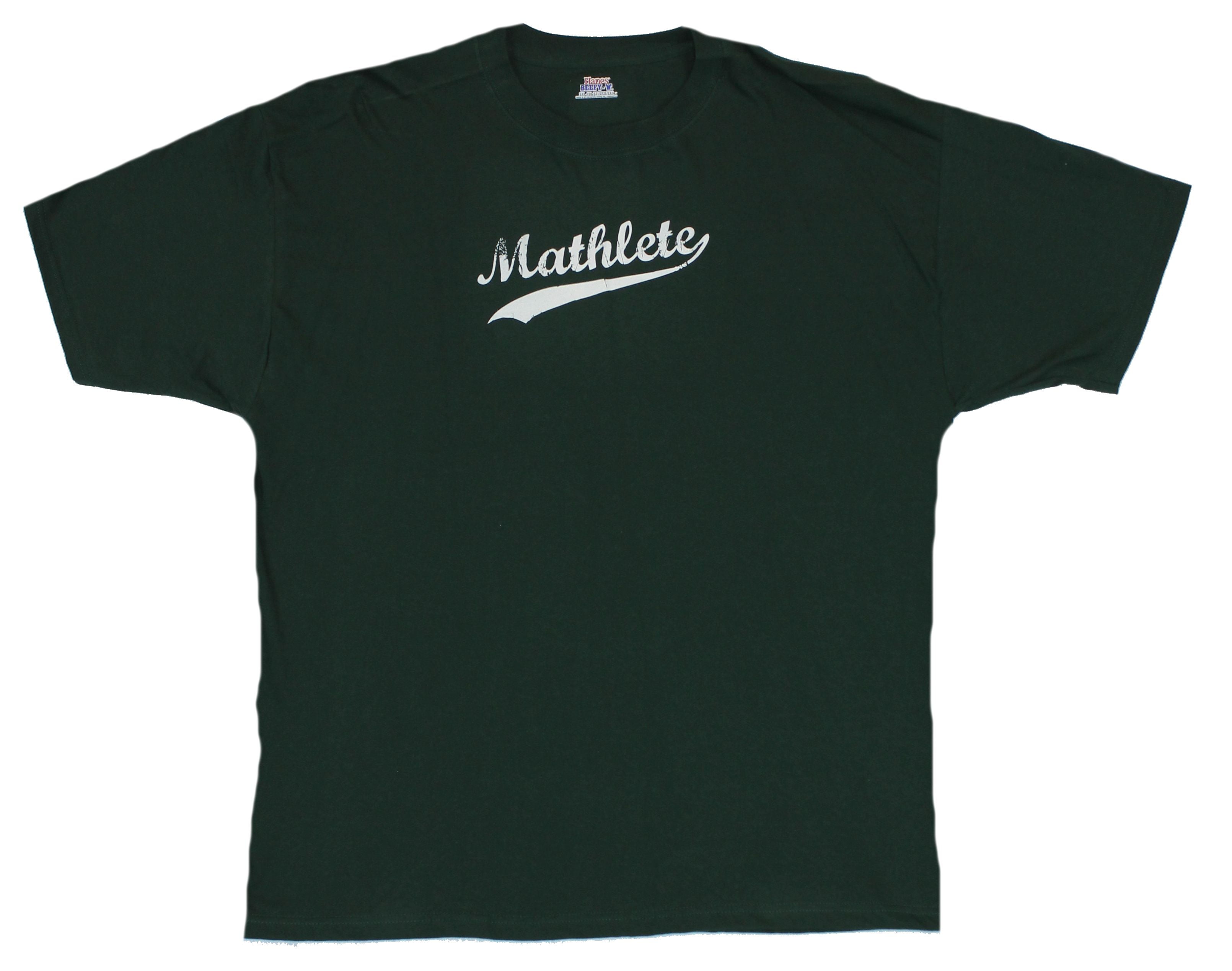 Mathlete Mens T-Shirt - Script Style Logo Image (Large) - Walmart.com