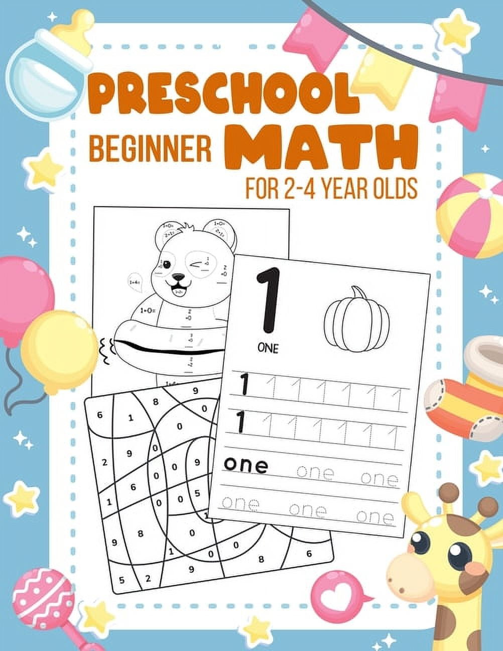Maths Activity Book: Preschool Beginner Math For 2-4 Year Olds ...
