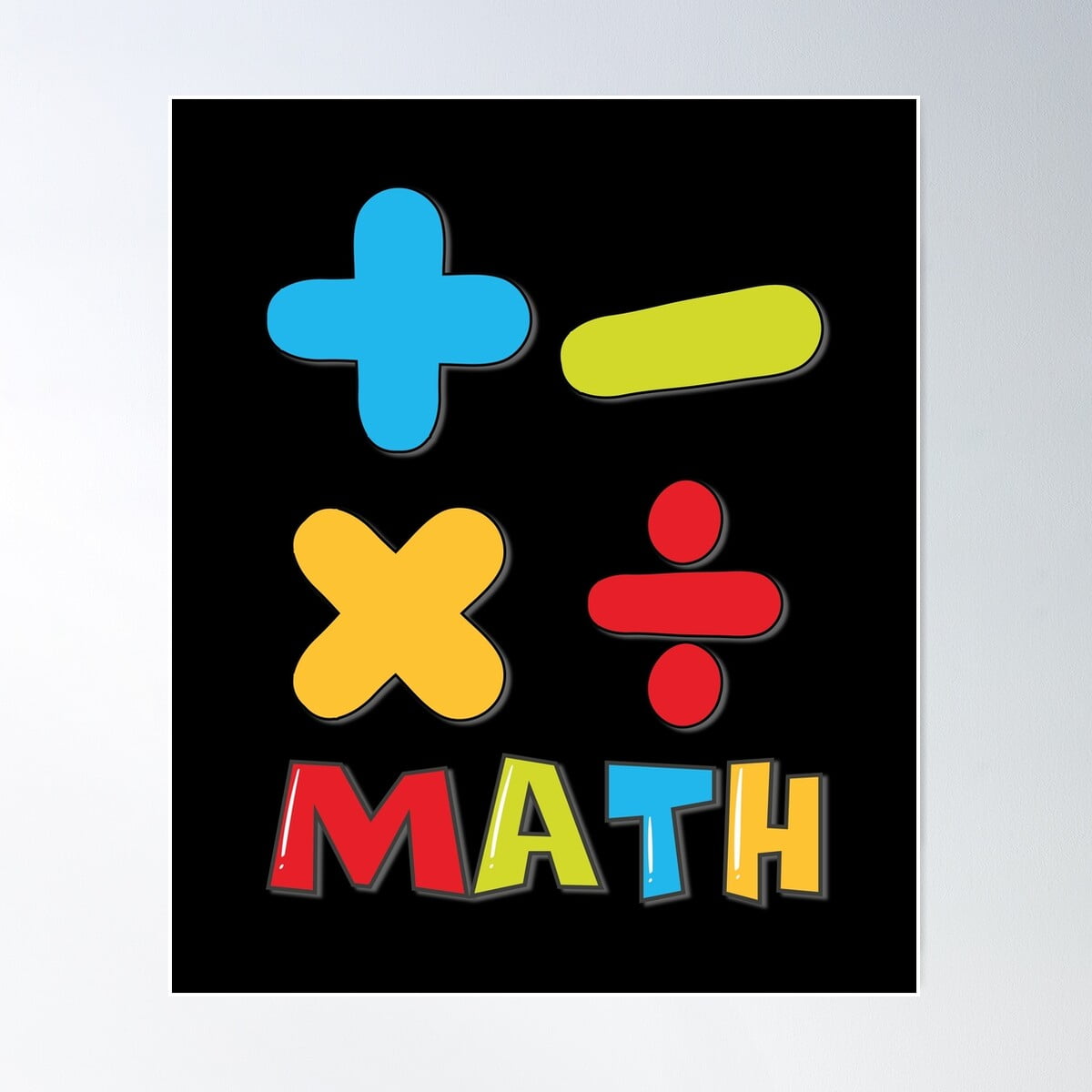 Maths Day Costume Idea For Kids & Teacher Numbers Maths Poster Wall Art ...