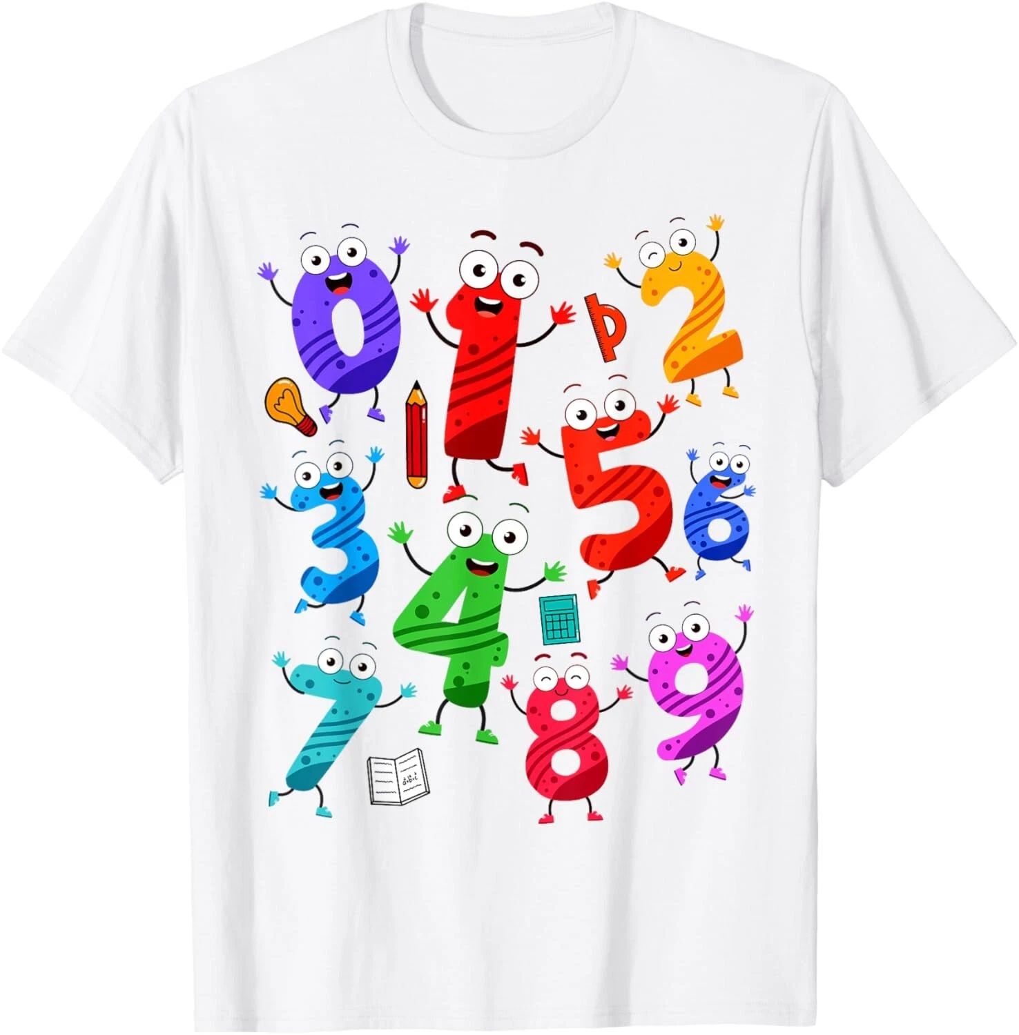 Maths Day Costume Idea For Kids & Teacher Numbers Maths T-Shirt ...