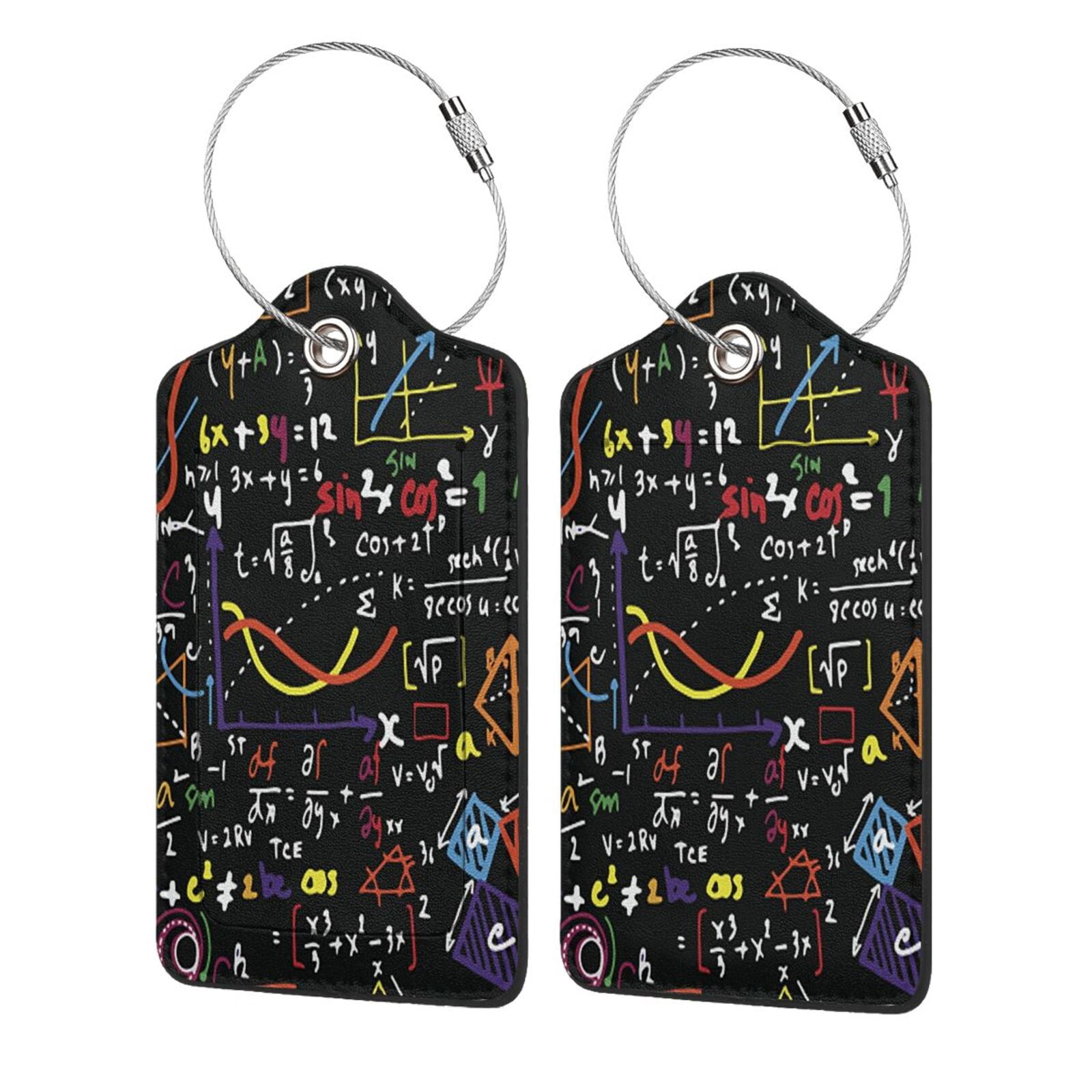 Maths Equations Luggage Tags for Suitcase Tags Identifiers with Privacy ...