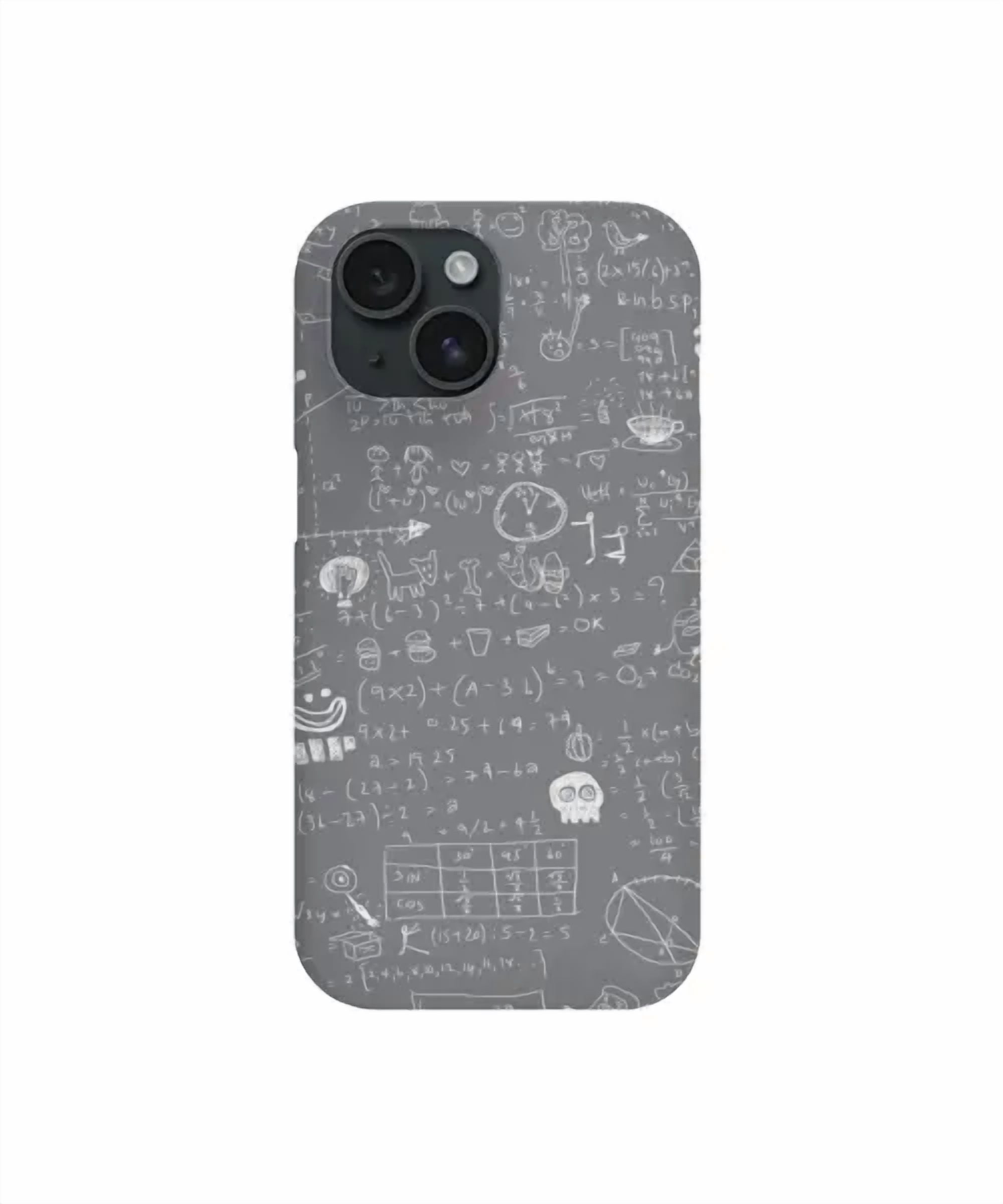Maths Funny Math Simple Equations Art Phone Case for iPhone 16 15 14 13 ...