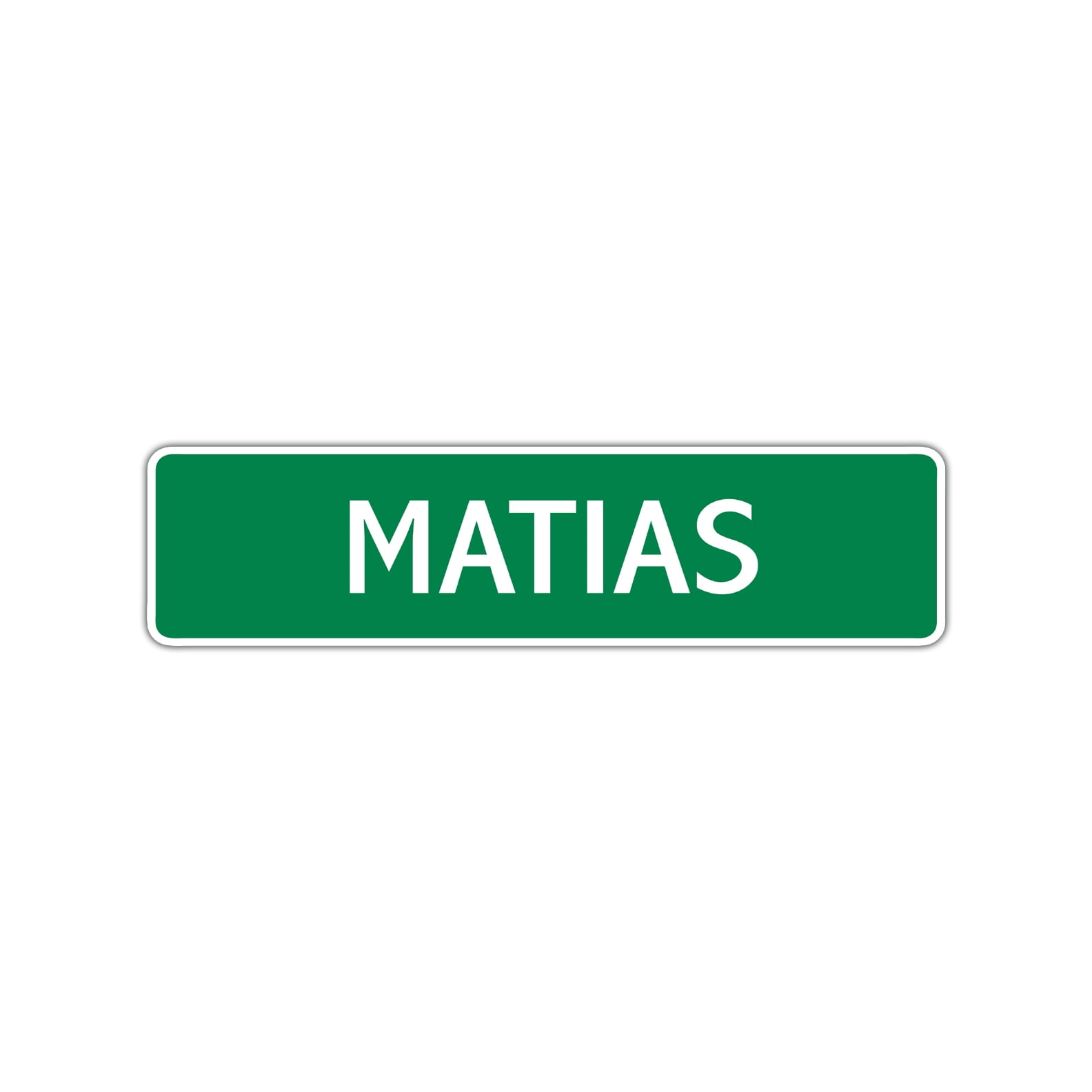 Matias Boys Children Name Letter Printed Label Wall Plaque Decoration ...