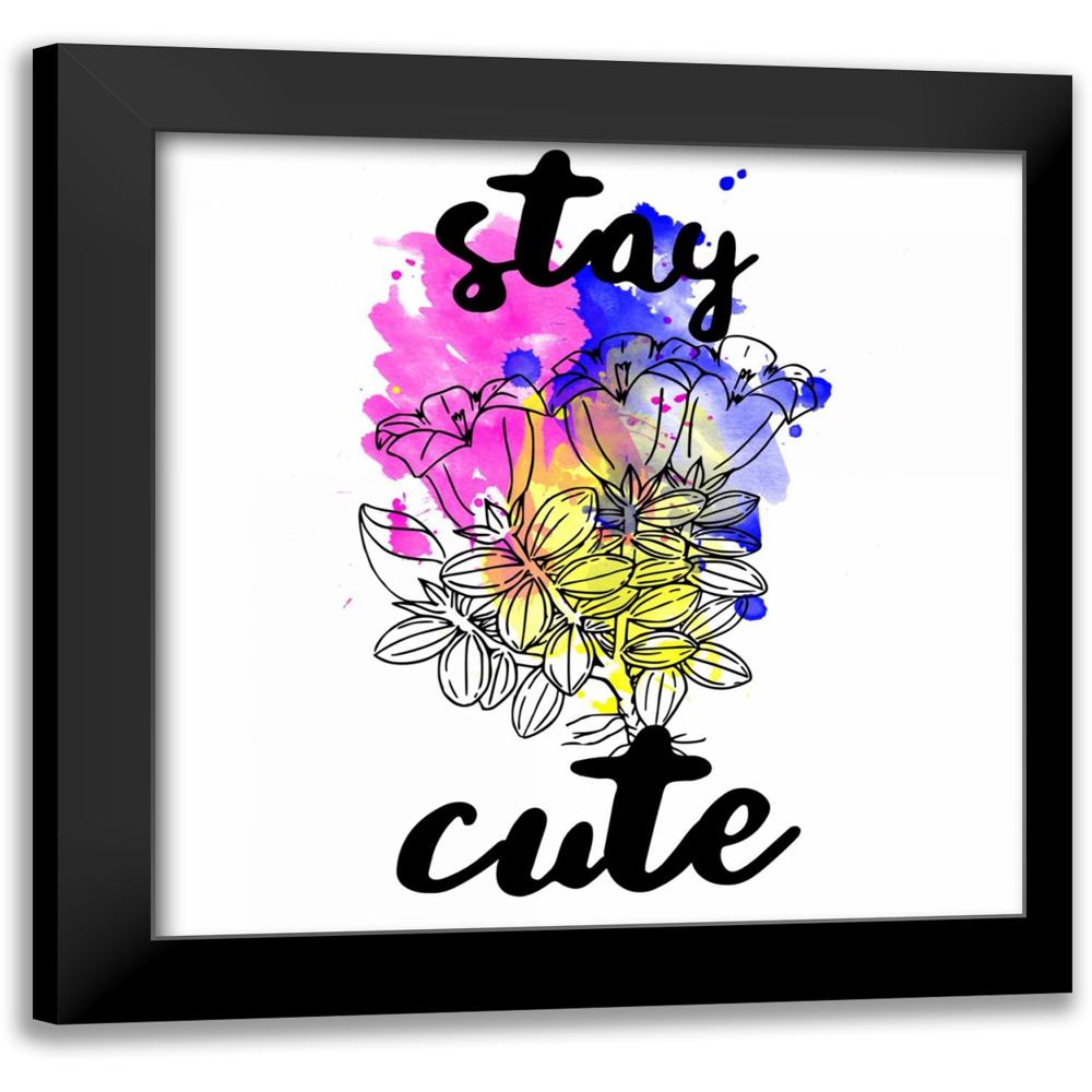 Matic,Jelena 12x12 Black Modern Framed Museum Art Print Titled - Stay ...