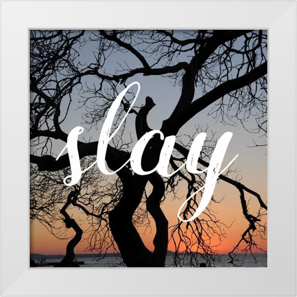 Matic,Jelena 26x26 White Modern Wood Framed Museum Art Print Titled ...