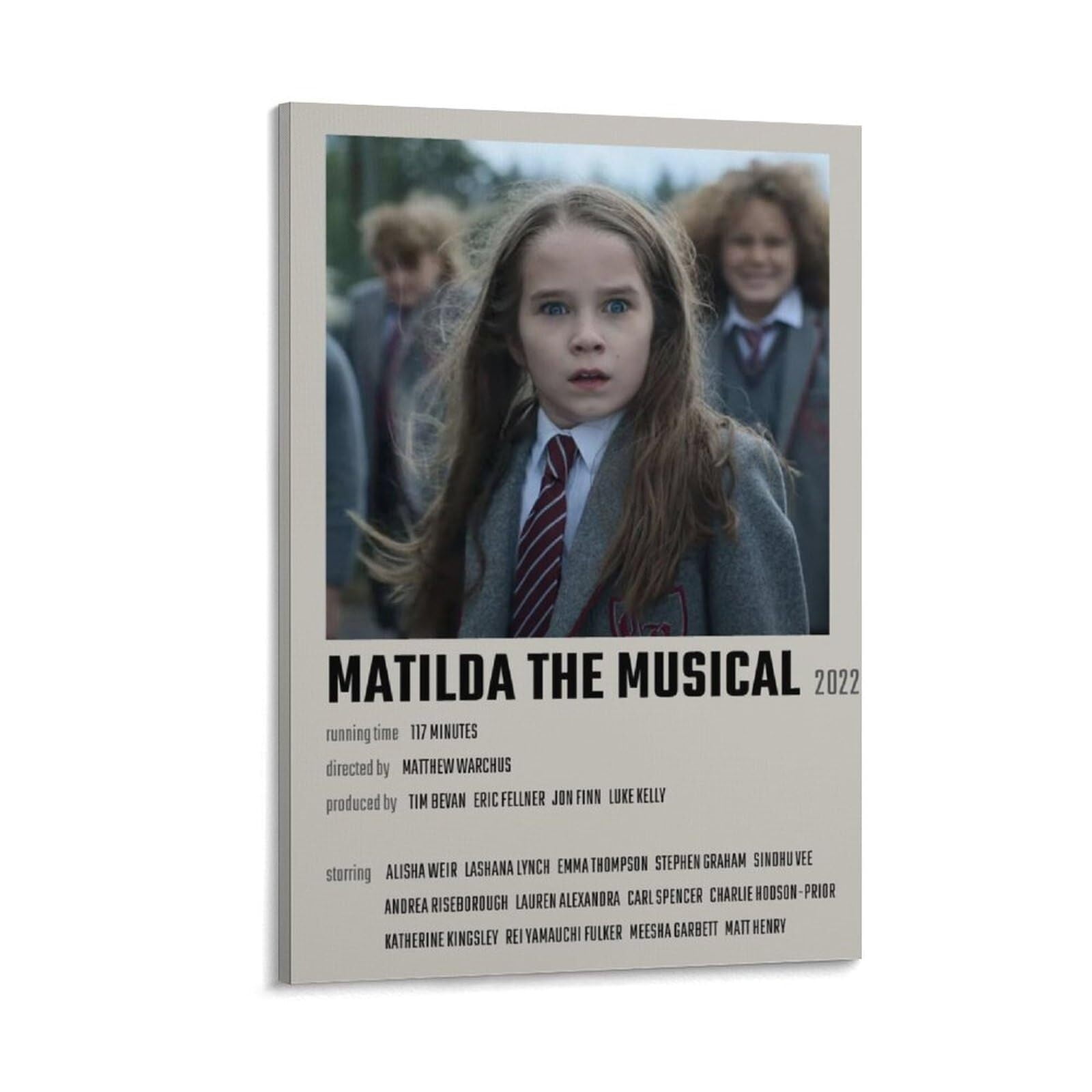 Matilda The Musical Movie Poster Canvas Art Poster And Wall Art Picture ...