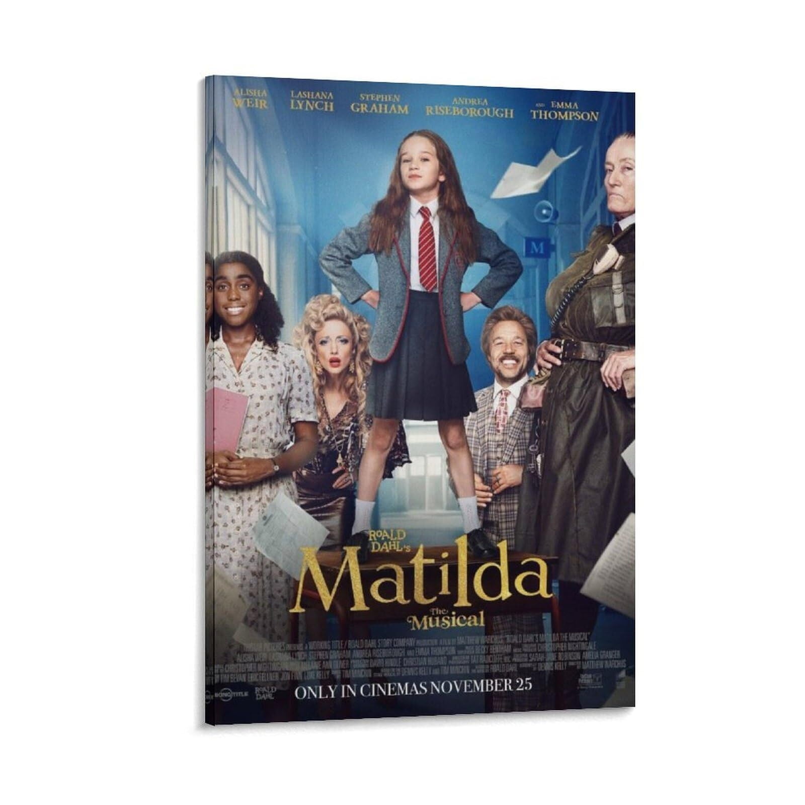 Matilda The Musical Movie Poster Canvas Art Poster And Wall Art Picture ...