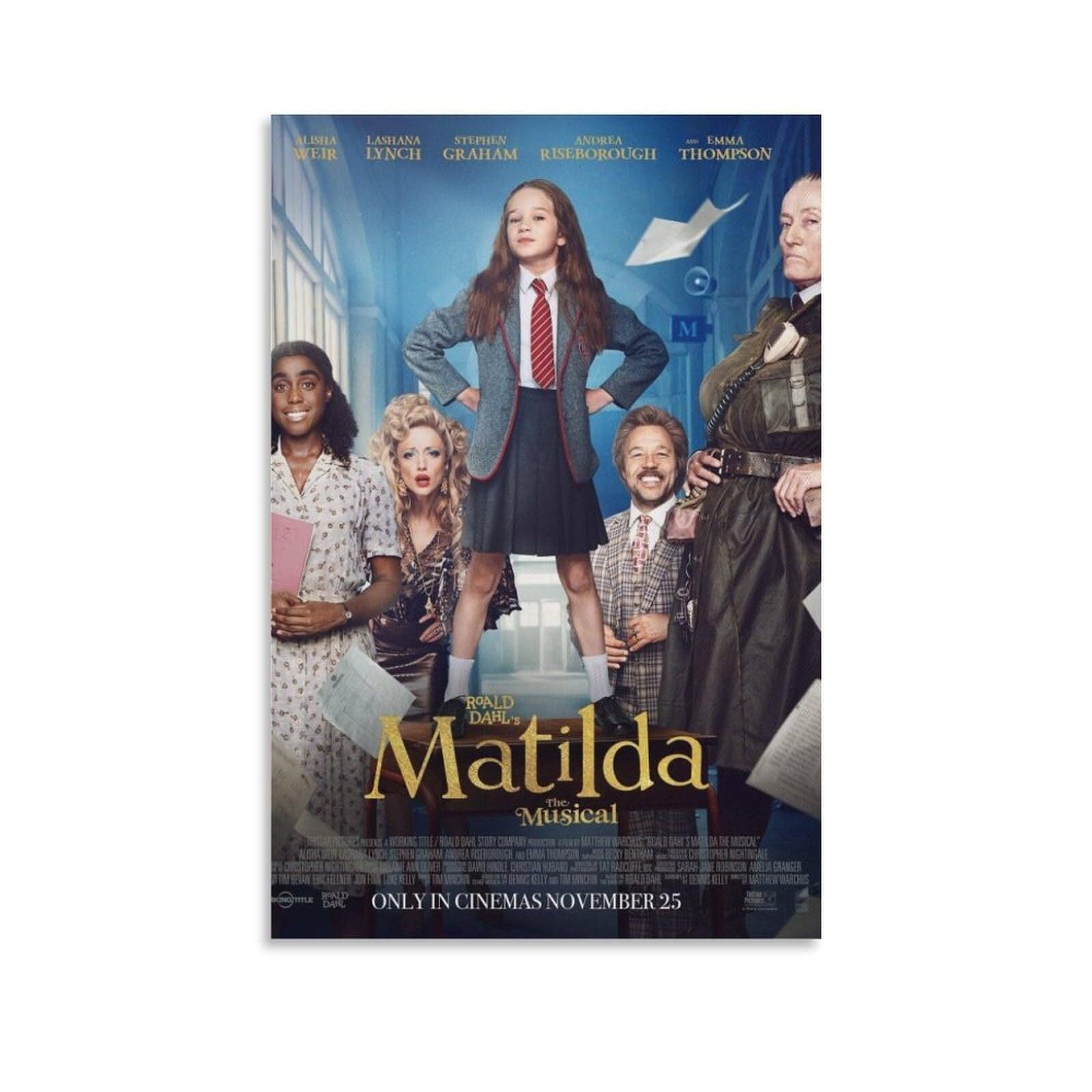 Matilda The Musical Movie Poster Canvas Art Poster And Wall Art Picture ...
