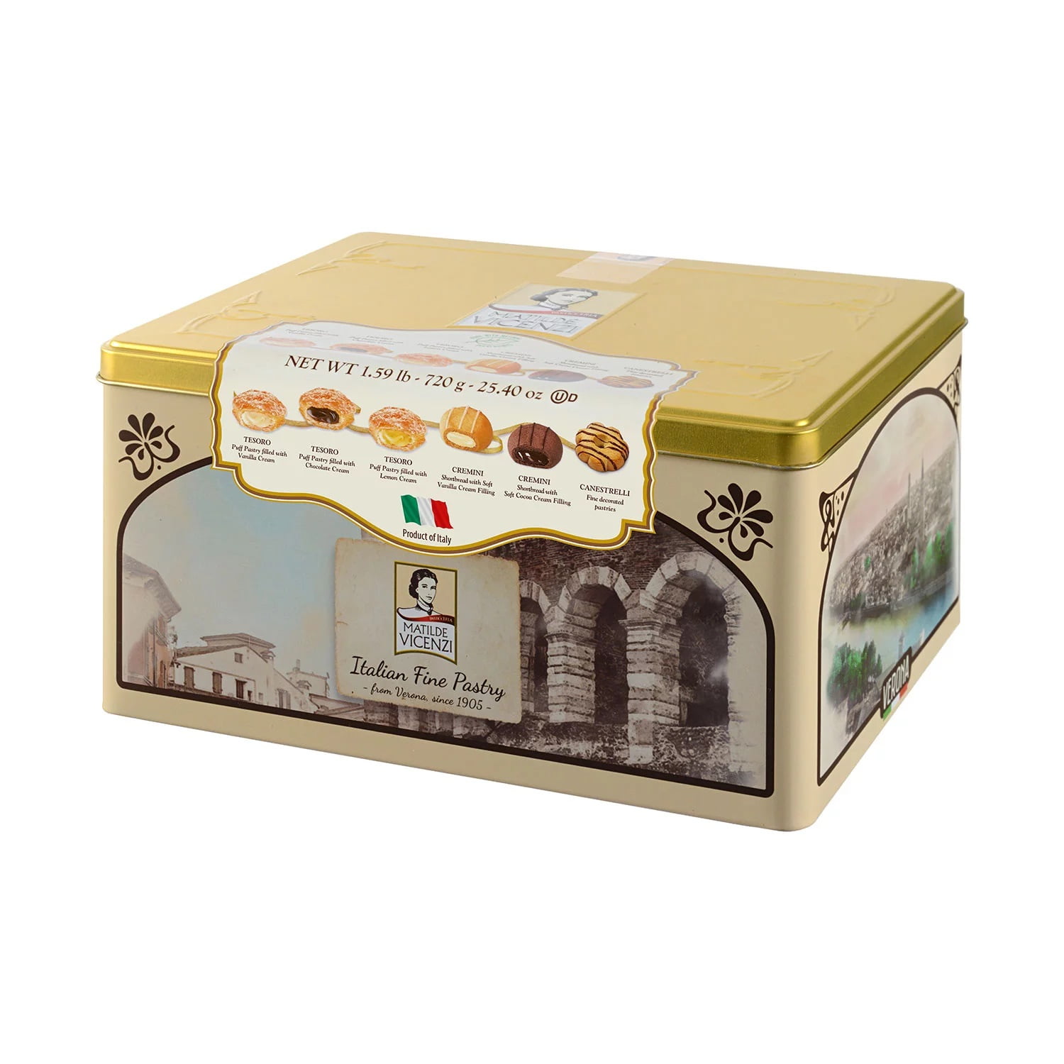Matilde Vicenzi Assortment of Elegant Italian Pastry and Cookies in a ...