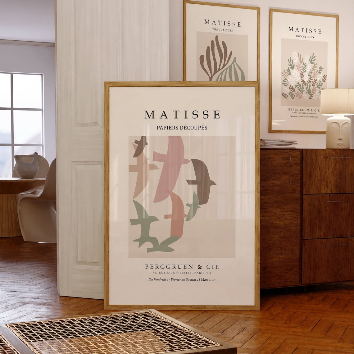 Matisse Bird Colorful Wall Art Print, Matisse Neutral Abstract Wall Art ...