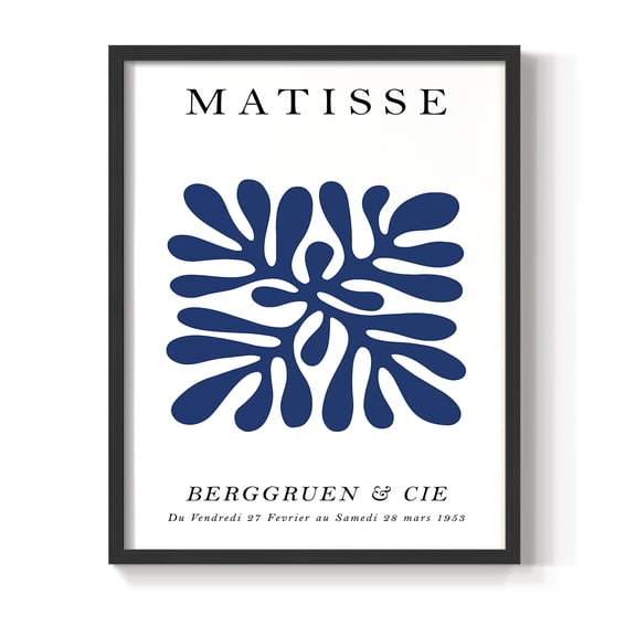 Matisse CCCLXVIII in Black Solid Wood 22 x 28 Framed Print - Walmart.com