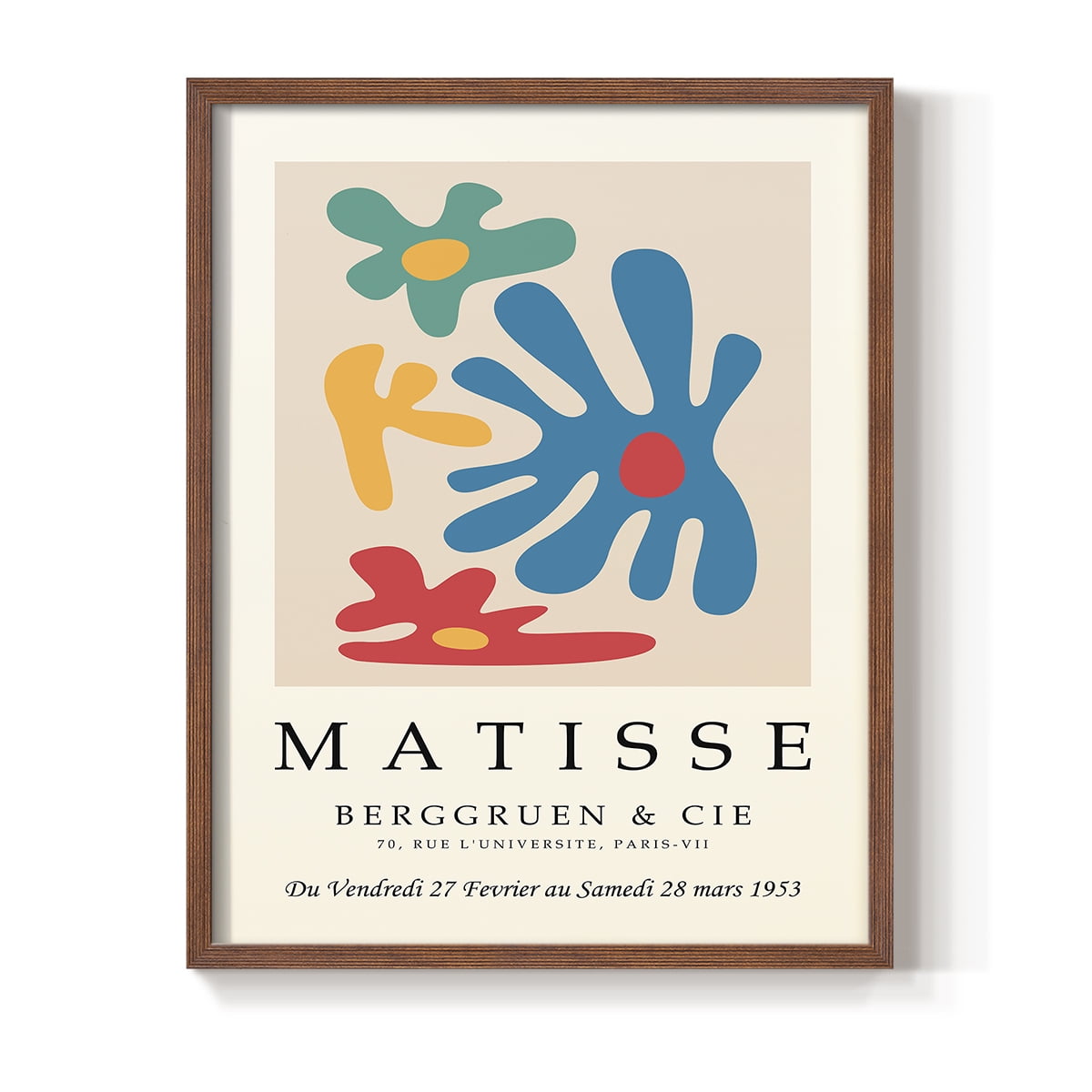 Wexford Home Matisse CCCXXIII Brown 11x14 Solid Wood Framed Print Fade ...