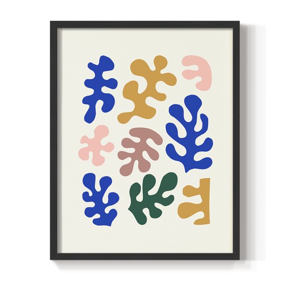 Matisse CDXCIV in Brown Solid Wood Framed Print No Nail Hanging ...