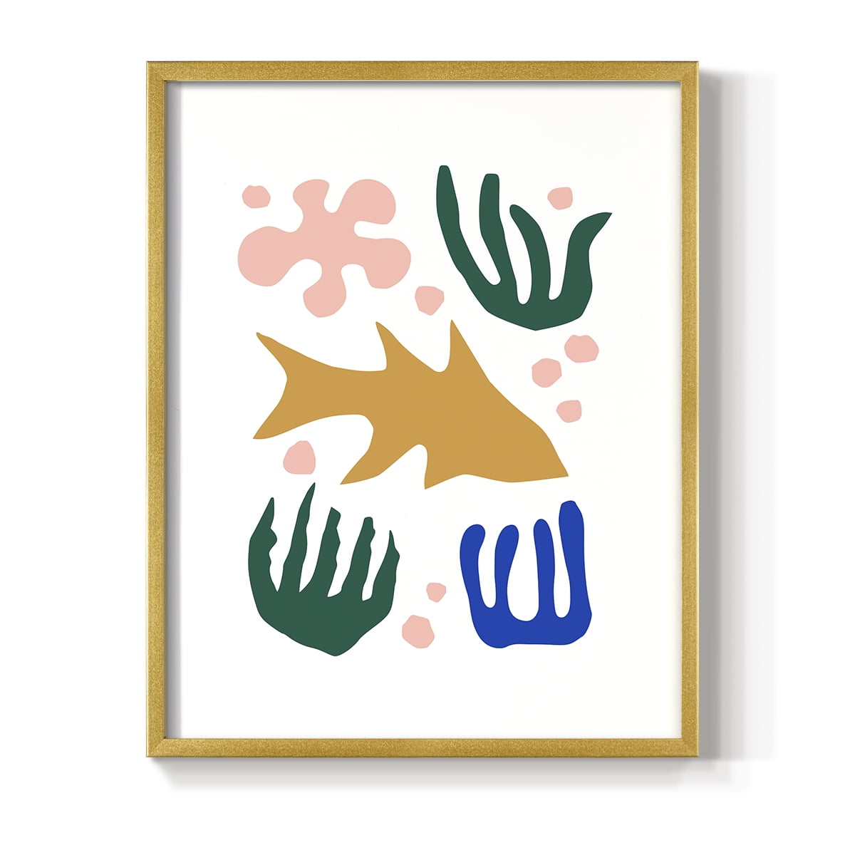 Matisse CDLXVI in Gold Solid Wood Framed Print No Nail Hanging ...