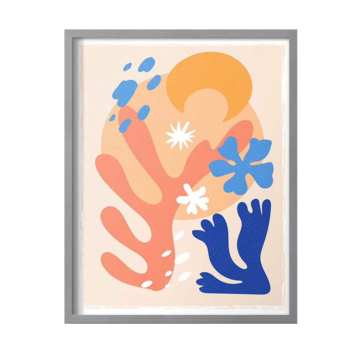 Matisse CDLXXI in Gray Solid Wood Framed Print No Nail Hanging ...