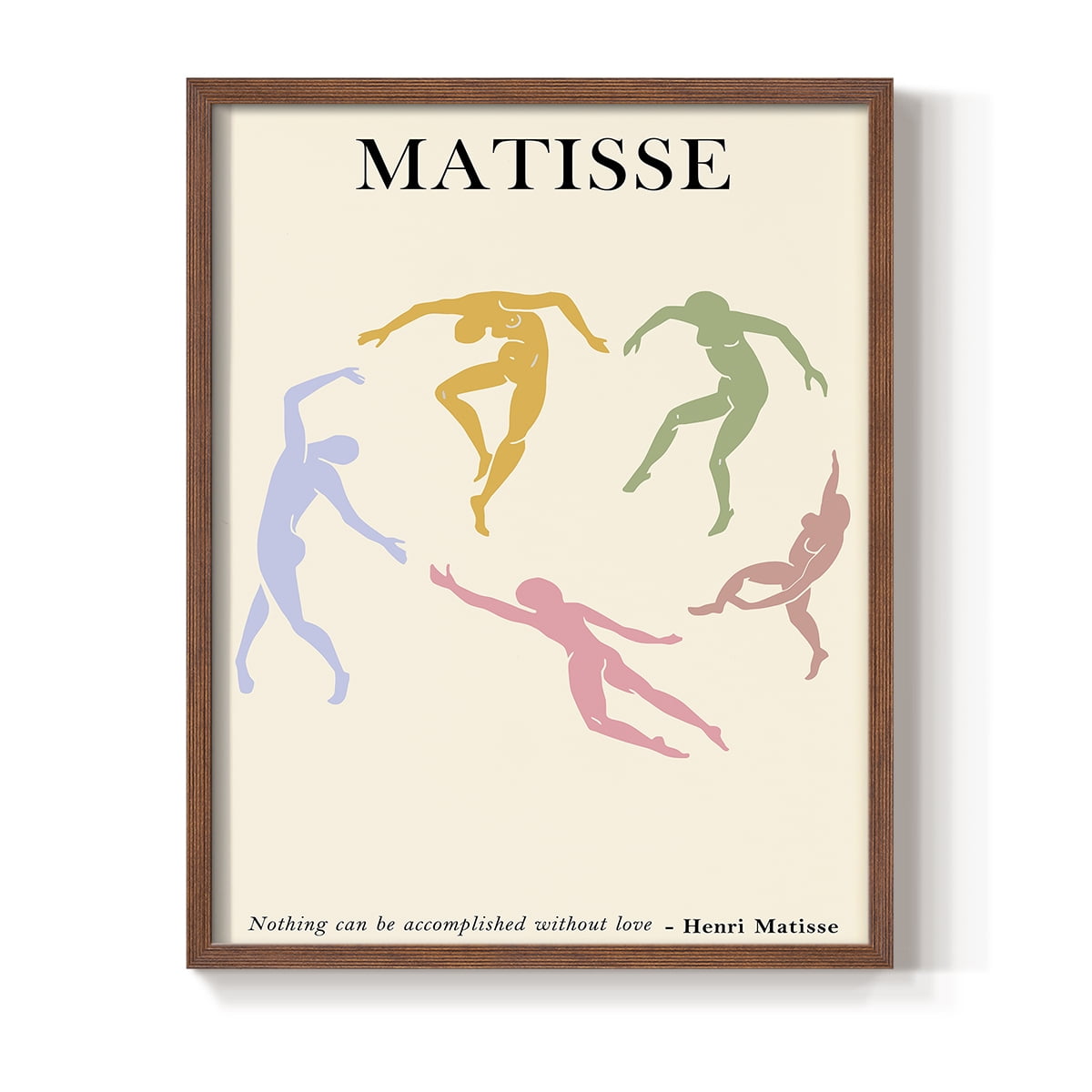 Matisse CDLXXXIII in Brown Solid Wood Framed Print No Nail Hanging ...