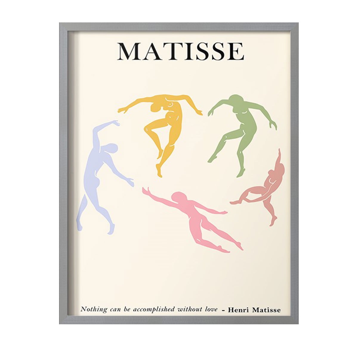 Matisse CDLXXXIII in Gray Solid Wood Framed Print No Nail Hanging ...