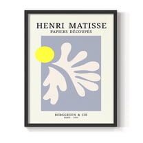 Matisse CDXCIV in Gray Solid Wood Framed Print No Nail Hanging ...