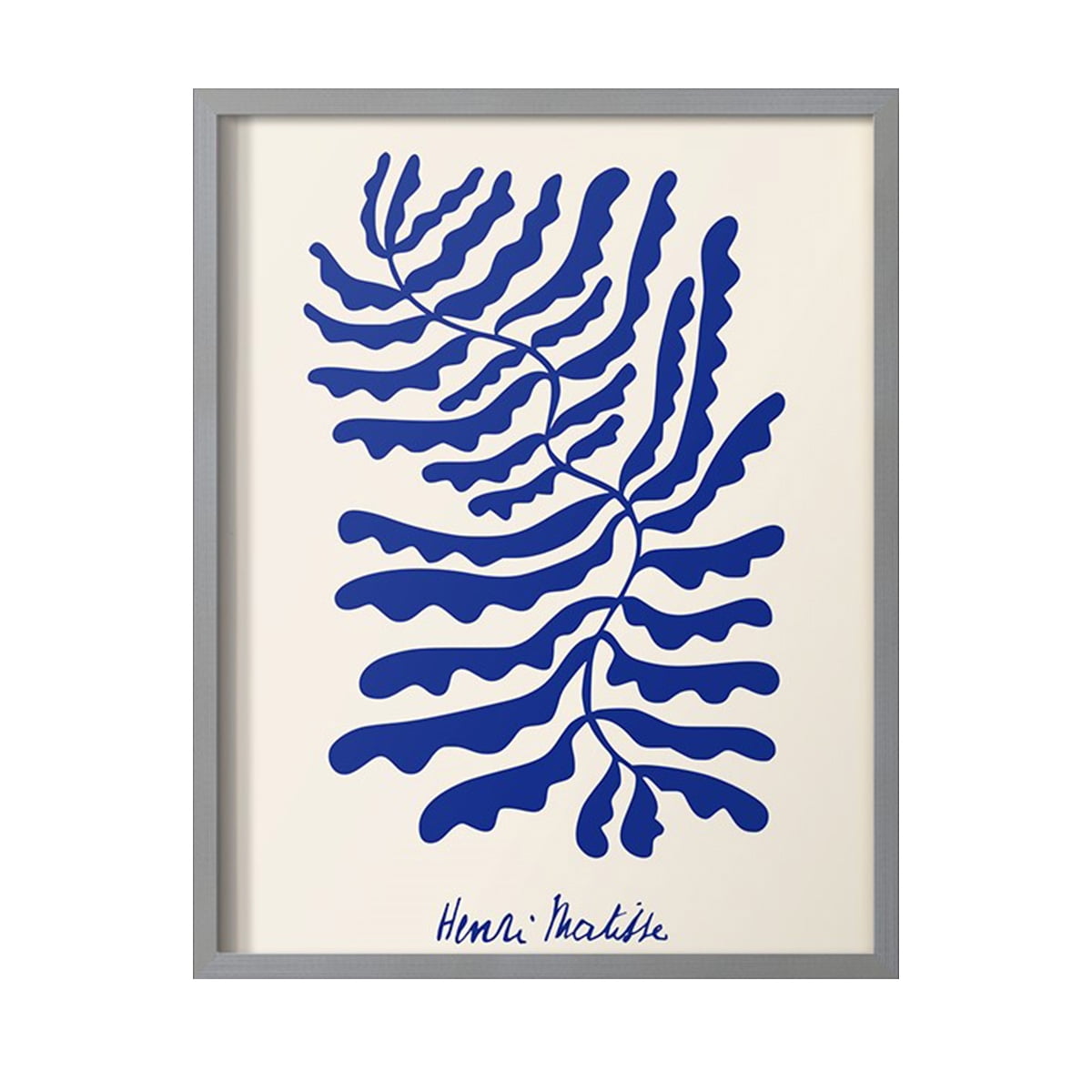 Matisse CDXCIV in Gray Solid Wood Framed Print No Nail Hanging ...