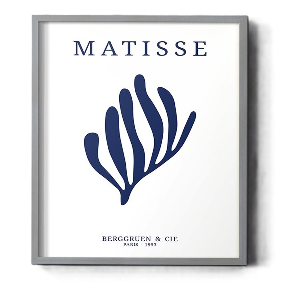 Matisse CDXIII in Gray Solid Wood Framed Print No Nail Hanging ...