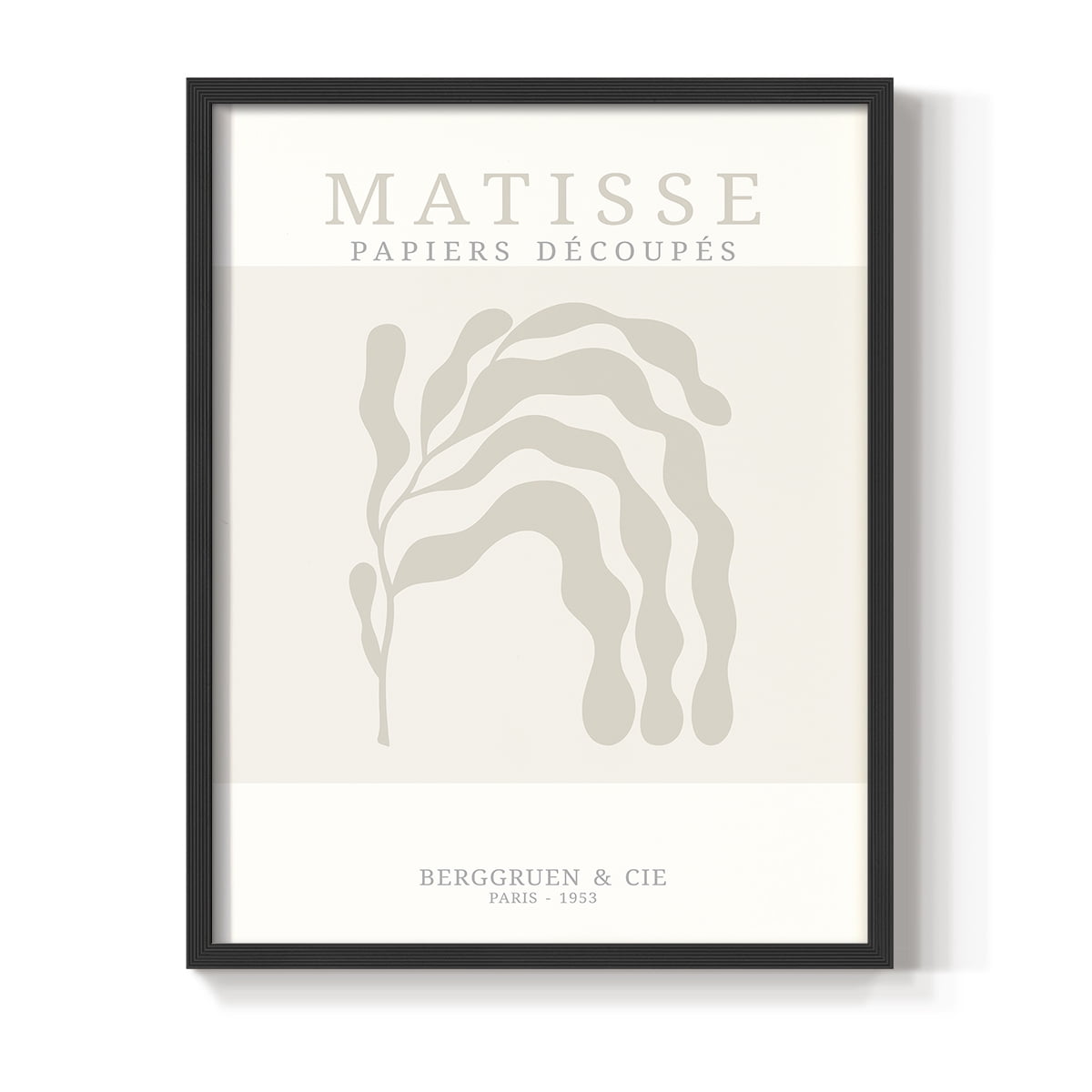 Matisse CDXIX in Black Solid Wood Framed Print No Nail Hanging ...