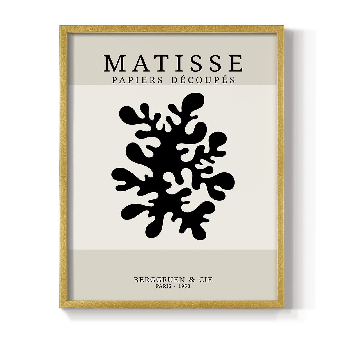 Matisse CDXV in Gold Solid Wood Framed Print No Nail Hanging - Walmart.com