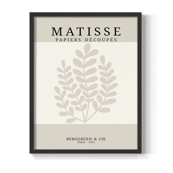 Matisse CDLXIV in Black Solid Wood Framed Print No Nail Hanging ...