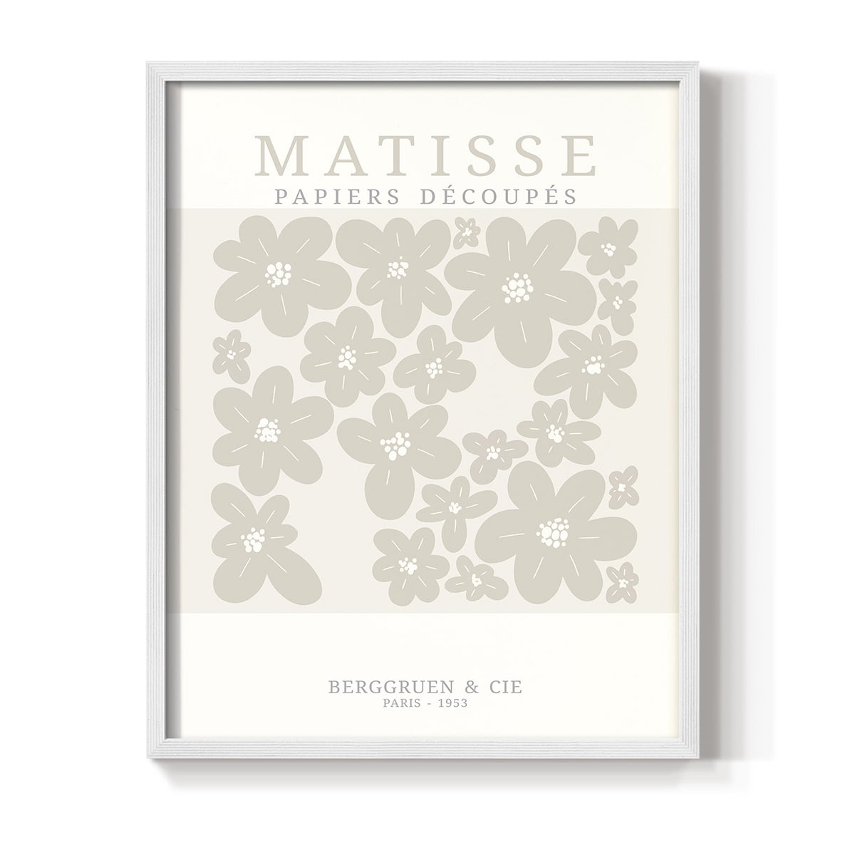 Matisse CDXVIII in White Solid Wood Framed Print No Nail Hanging ...