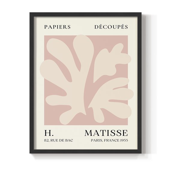Matisse CCCLXXXIII in Black Solid Wood 8 x 10 Framed Print - Walmart.com