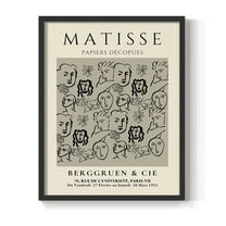 Matisse CCCXV in Brown Solid Wood 11 x 14 Framed Print - Walmart.com