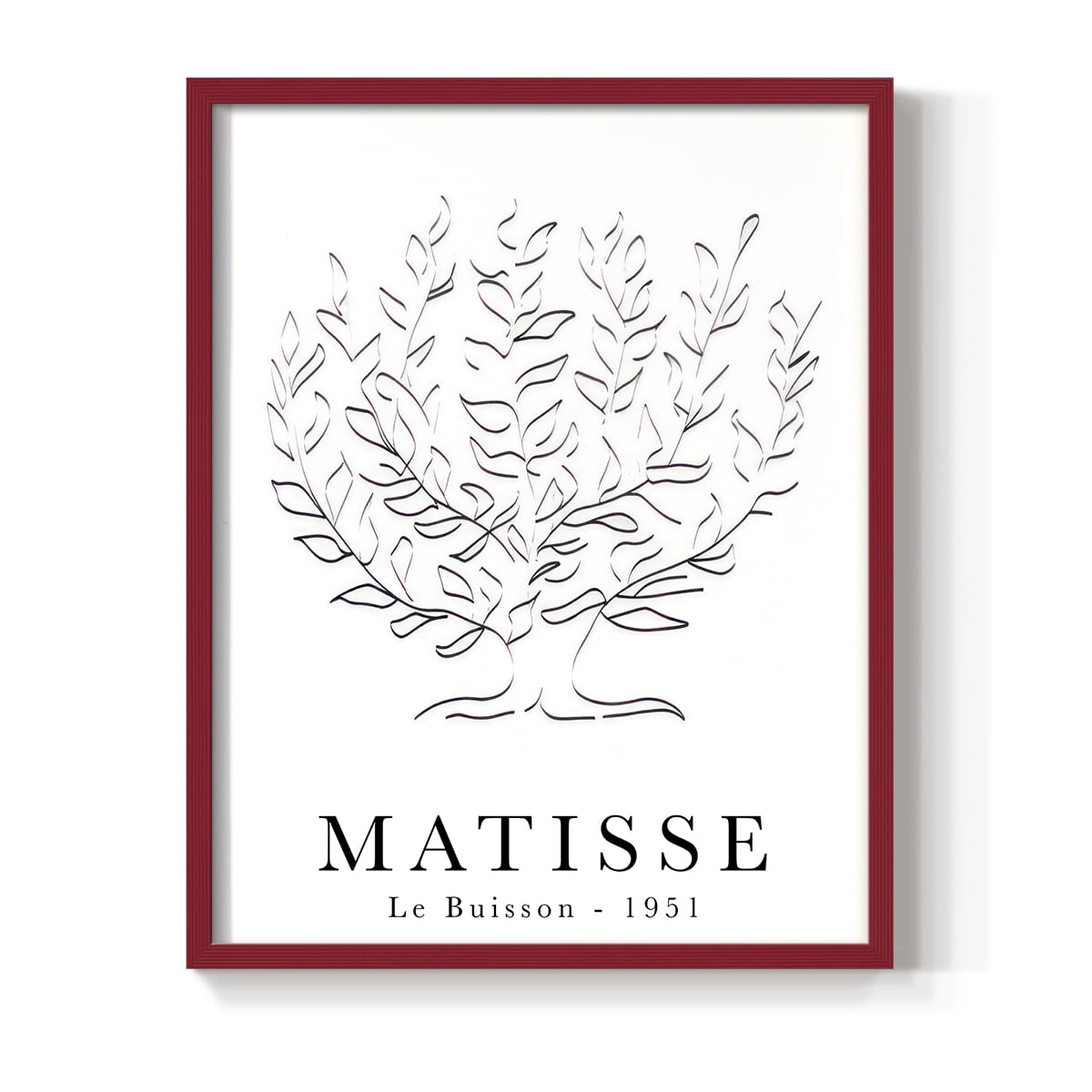 Matisse CLXXXV Framed Print in Red Solid Wood 11 x 14 Framed Print ...