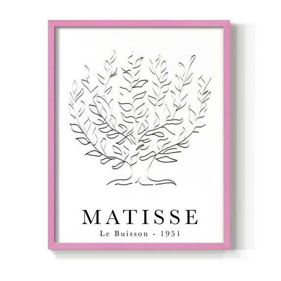 Matisse CLXXXV Framed Print in Pink Solid Wood 22 x 28 Framed Print ...