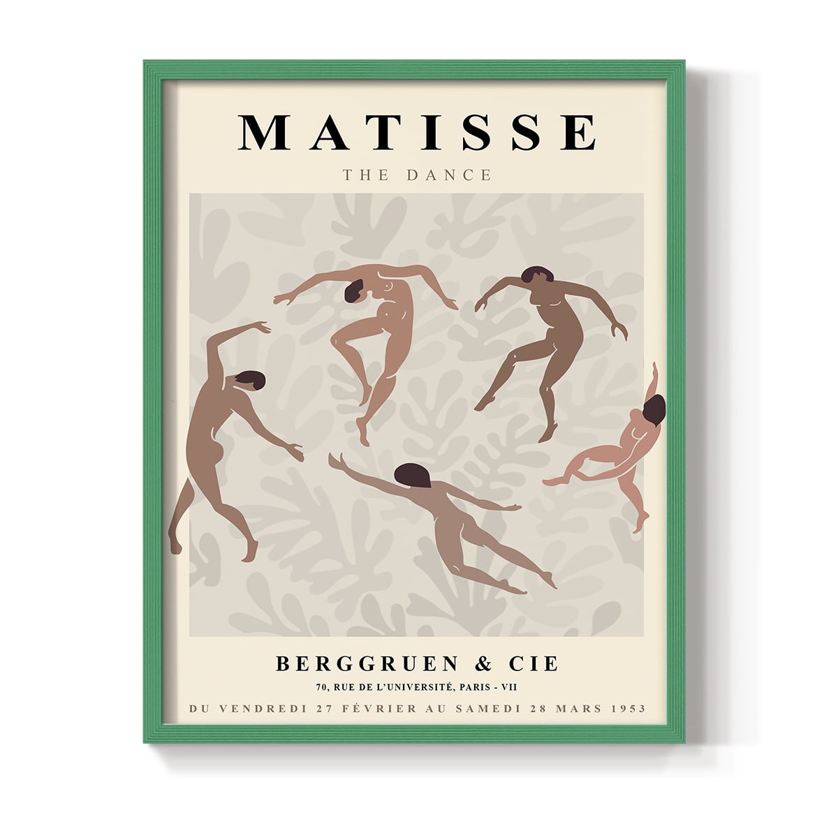 Matisse CXCIX Framed Print in Green Solid Wood 11 x 14 Framed Print ...
