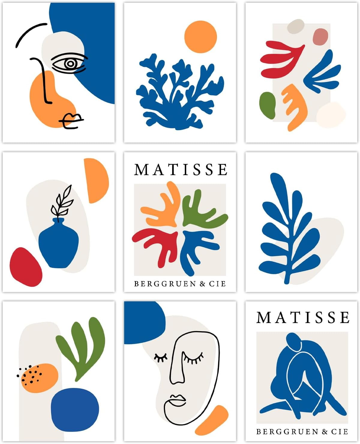 Matisse Canvas Wall Art Abstract Faces Art Prints Unframed Matisse ...