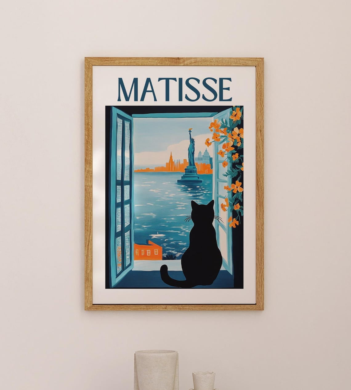 Matisse Cat Open Window Art Print, Henri Matisse Inspired New York ...