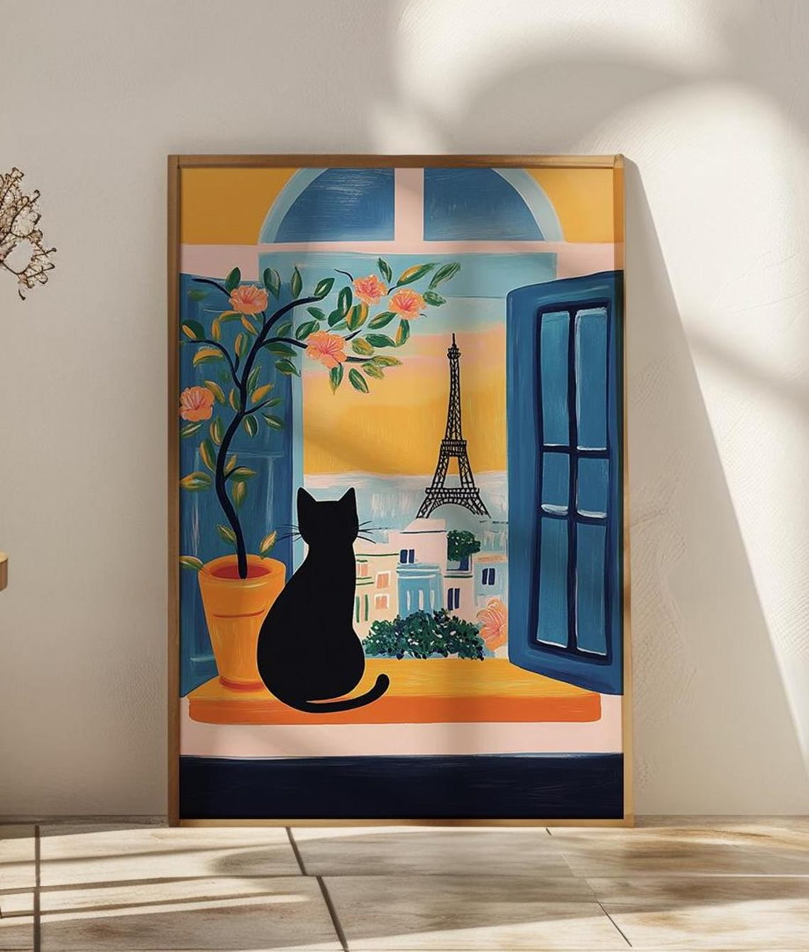 Matisse Cat Open Window Art Print, Henri Matisse Inspired Paris Print ...