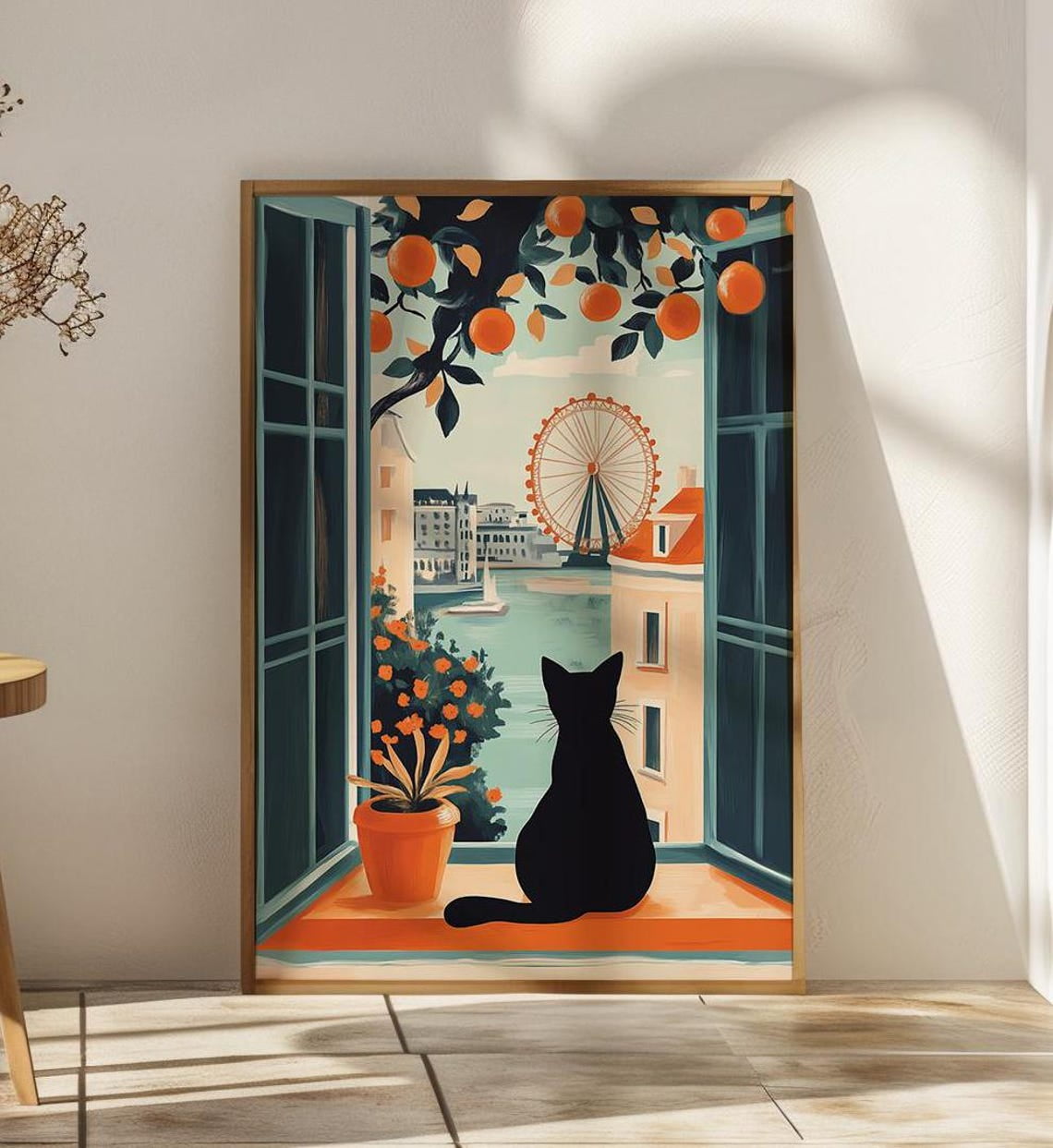 Matisse Cat Open Window Art Print, Henri Matisse London Eye Inspired ...