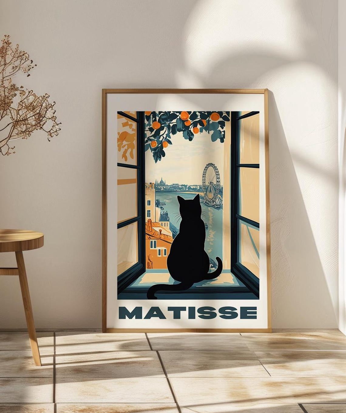 Matisse Cat Open Window Art Print, Henri Matisse London Eye Inspired ...