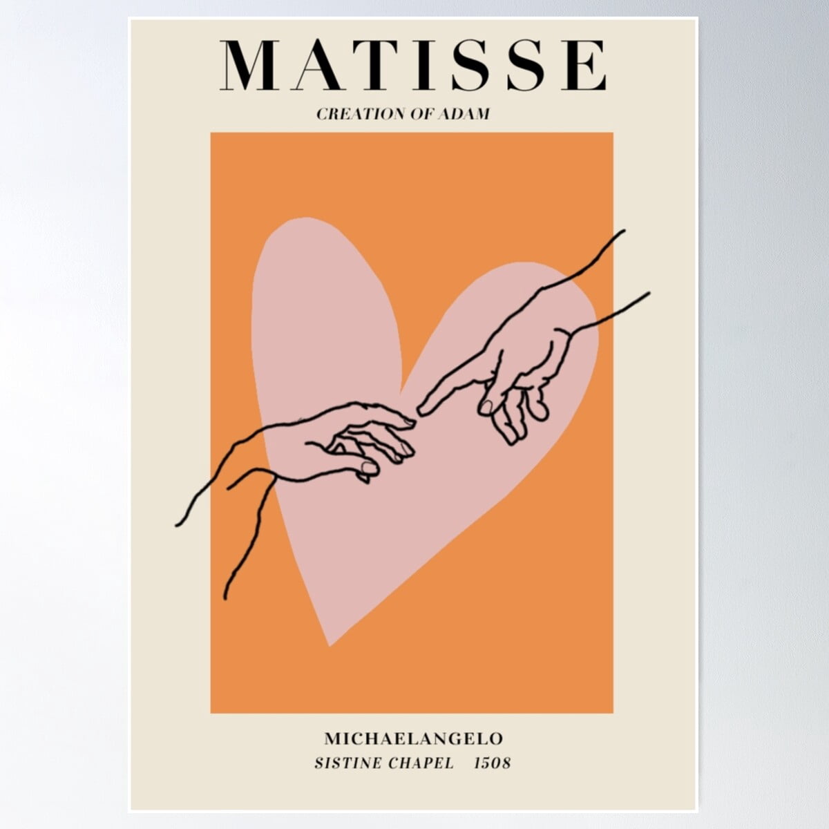 Matisse Creation Of Adam Poster Wall Art, Modern Wall Decor For Living ...