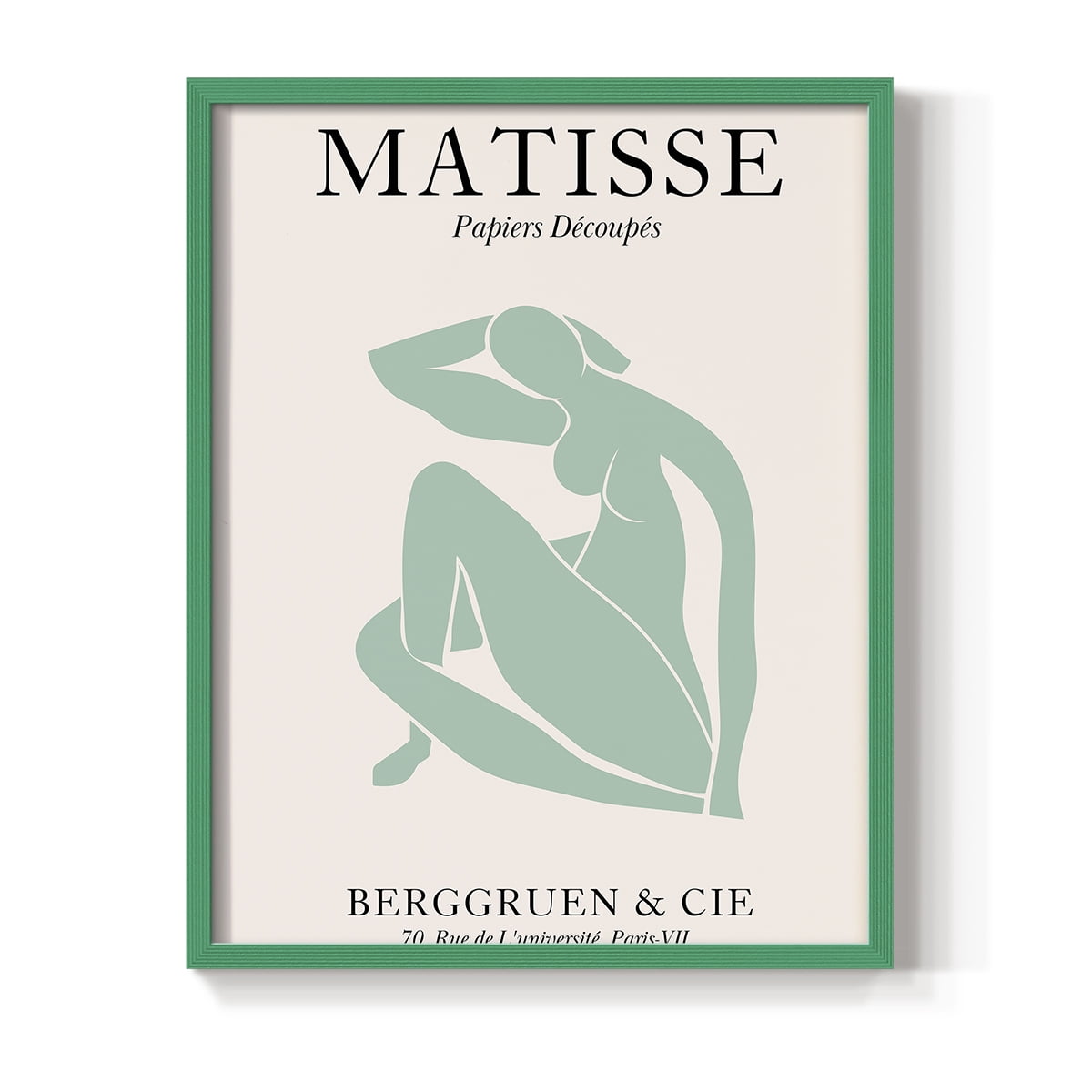 Matisse DII Framed Print in Green Solid Wood Framed Print No Nail ...