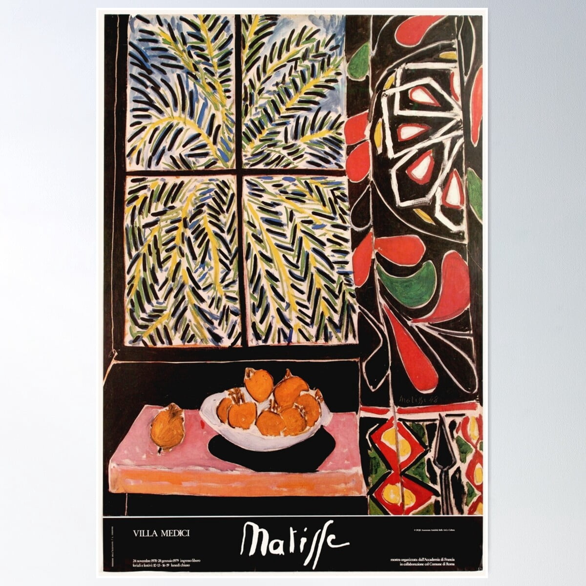 Matisse Exhibition Poster 1979 Poster Wall Art, Modern Wall Decor For ...